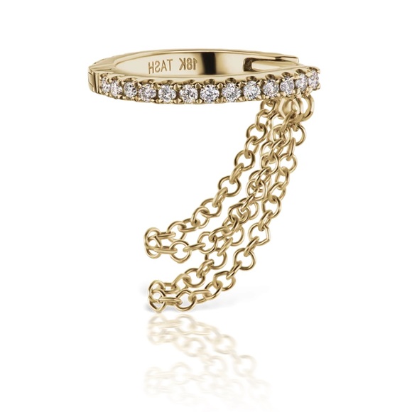 Maria Tash | Jewelry | Maria Tash Diamond Eternity With Two Chains Hoop ...